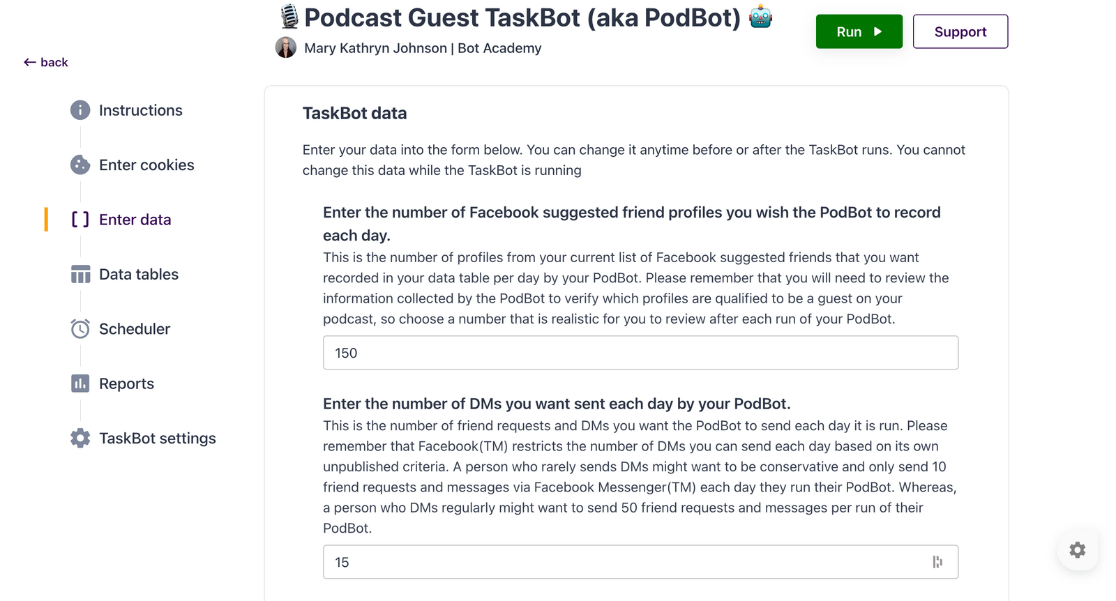 ZeroWork Creator App for TaskBot creators